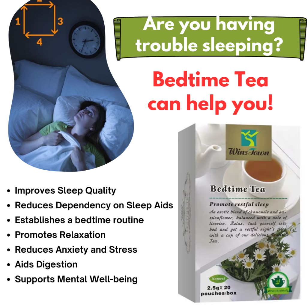 Bedtime Tea Improves Sleep Quality, Reduces Stress & Anxiety, Aids ...