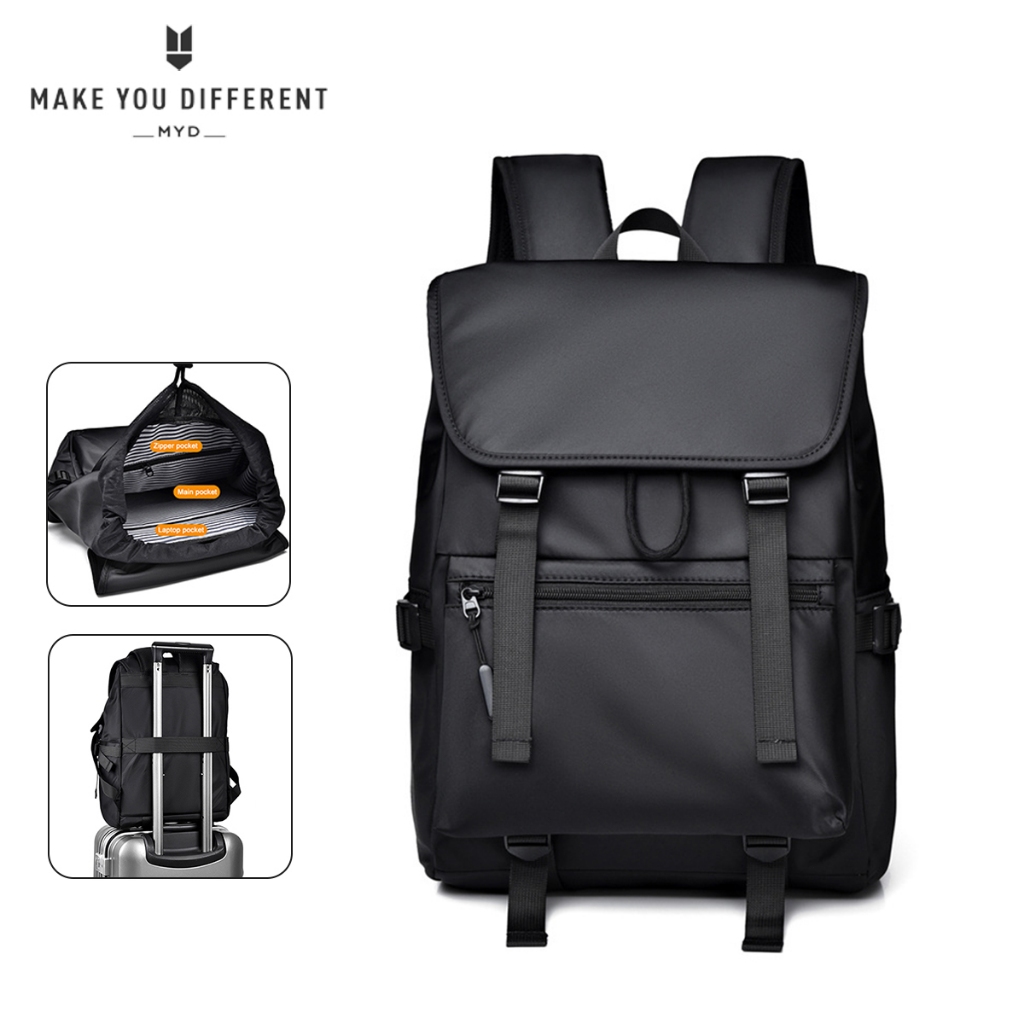 MYD Korean Backpack for Men Large capacity Backpack 16 inch Waterproof ...