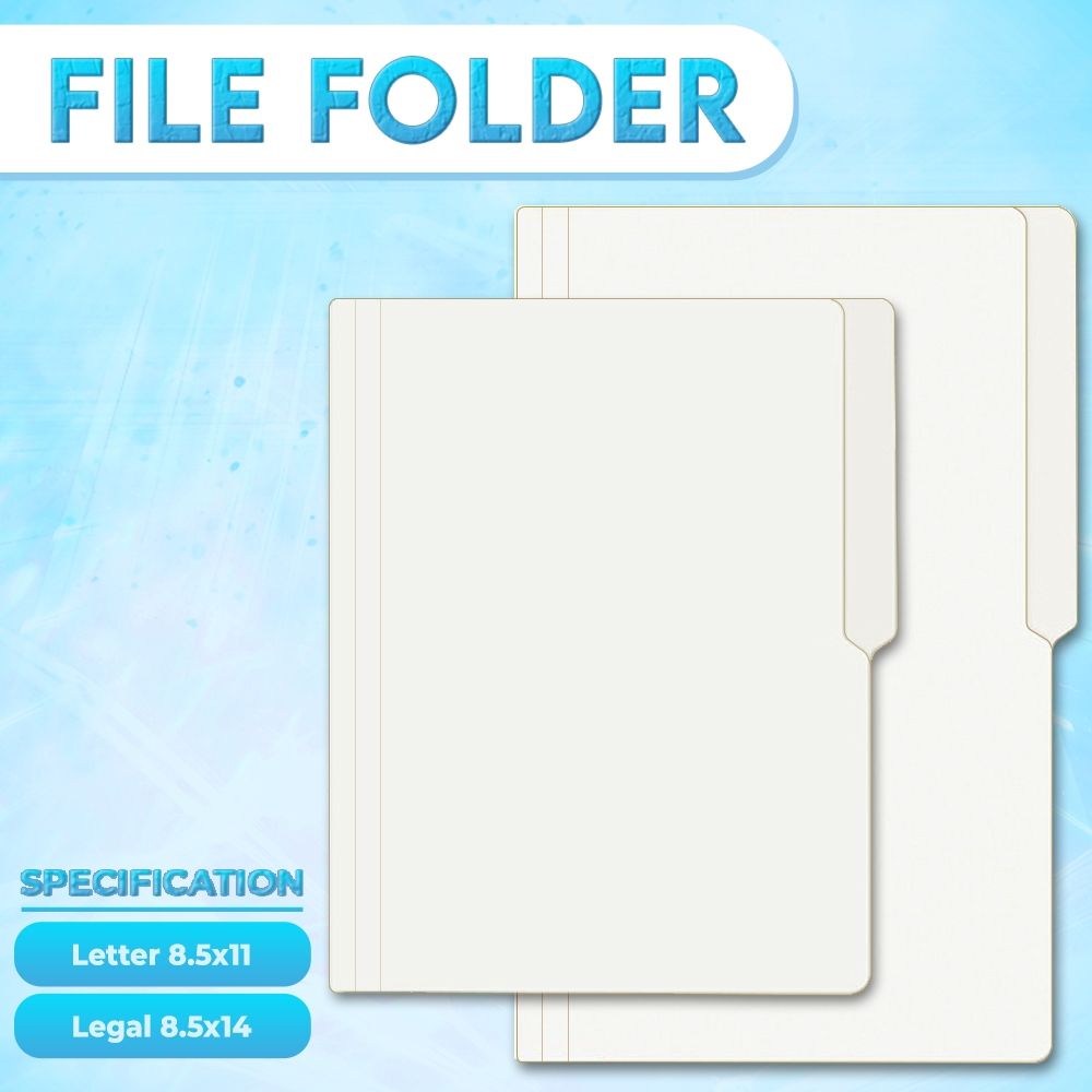 White Folder Long & Short 14pts (Makapal) 100 pcs/pack | Shopee Philippines