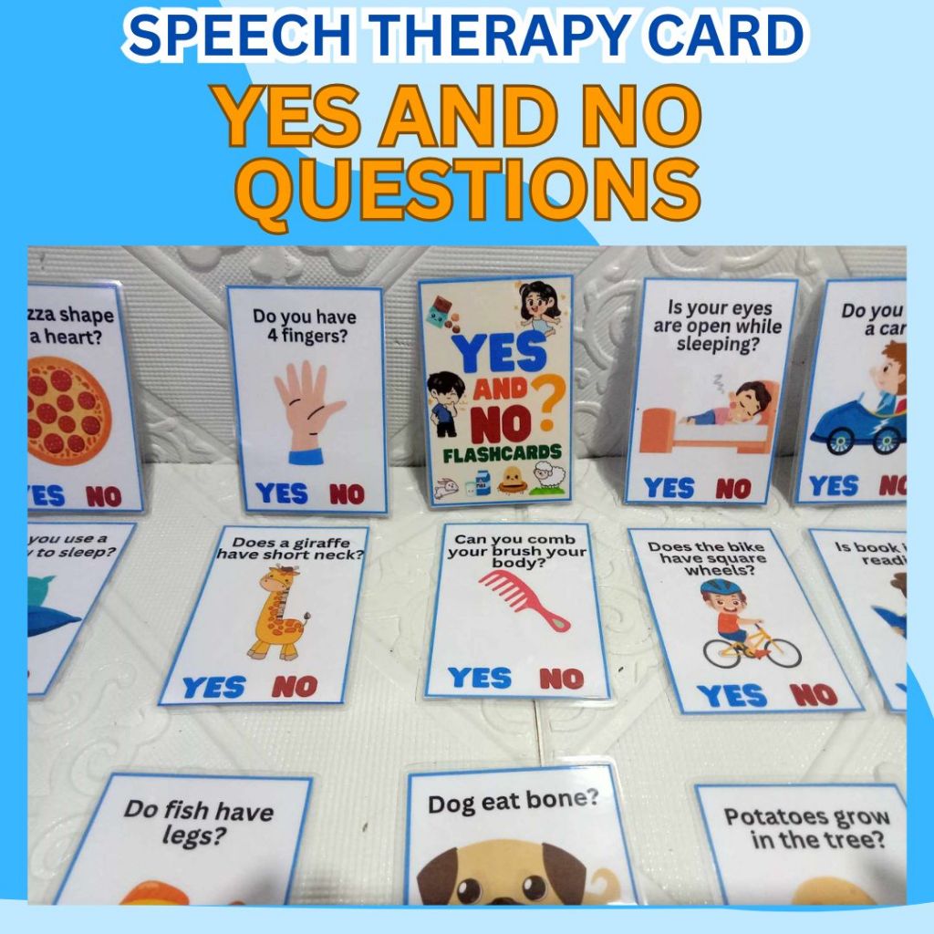 Yes and No Question SPEECH THERAPHY FLASHCARDS thinkingtots.shop ...