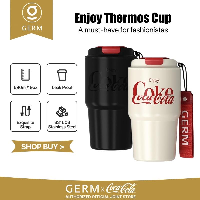 GERM Coca-Cola Enjoy Tumbler 590ML 316 Grade Stainless Steel Leak-proof ...