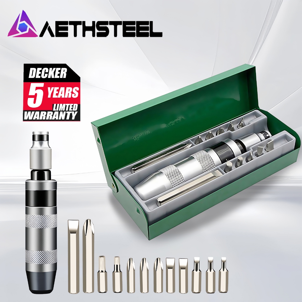 13/7PCS Impact Driver and Bits Screw Driver Screwdriver Bit Set Manual ...