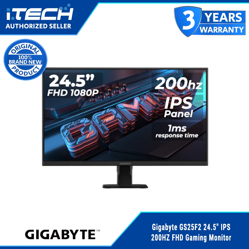 Gigabyte GS25F2 24.5" IPS 200HZ FHD Gaming Monitor | Shopee Philippines