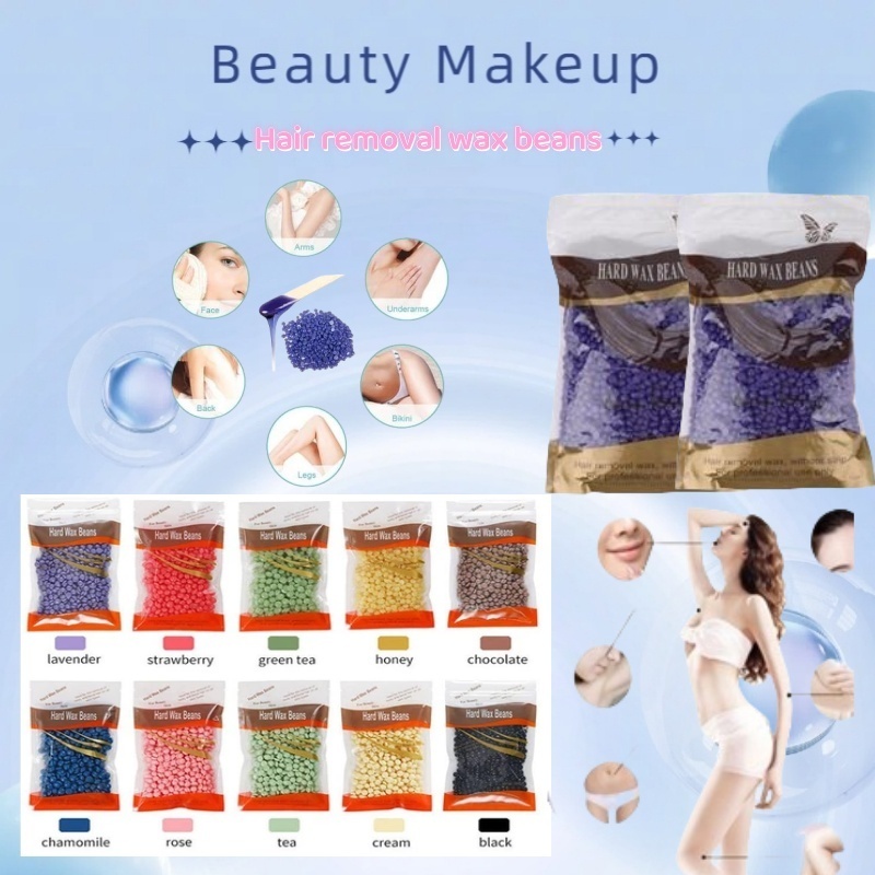 Wax Hair Removal Hard Wax Beans 100g For Body And Face Depilation Wax Beads Painless | Shopee ...