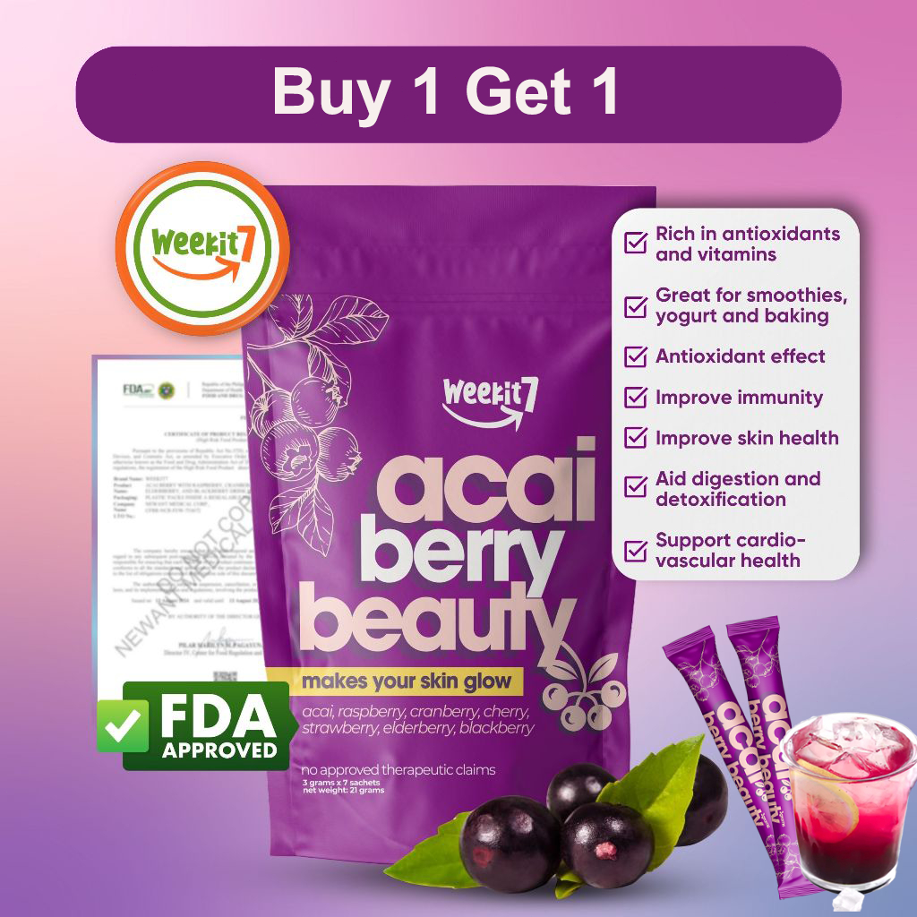 Weekit7 Acai Berry Powder FDA Approved Organic Beauty Anti-Anging ...