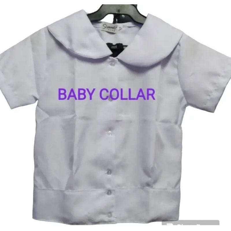 SCHOOL UNIFORM/Baby BC collar/Marine MC COllar /katrina fabric | Shopee ...