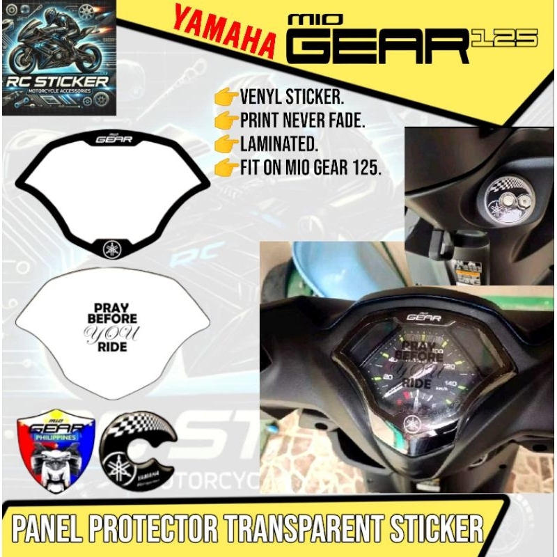 MIO GEAR 125 PANEL SET PROTECTOR BUNDLE STICKER ACCESSORIES / GEAR 125 ...