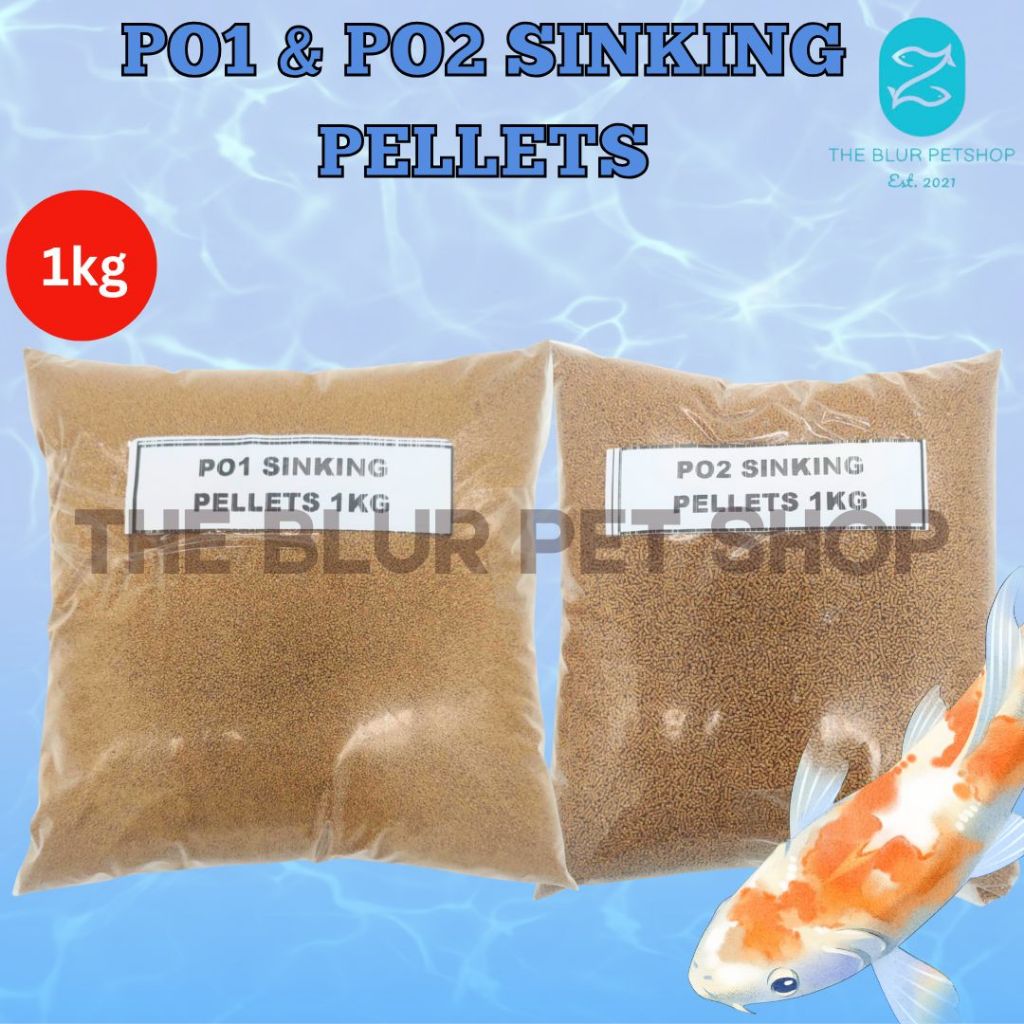 1kg P01 P02 PO1 PO2 SINKING PELLET Shrimp and fish food TATEH Aquafeeds | Shopee Philippines