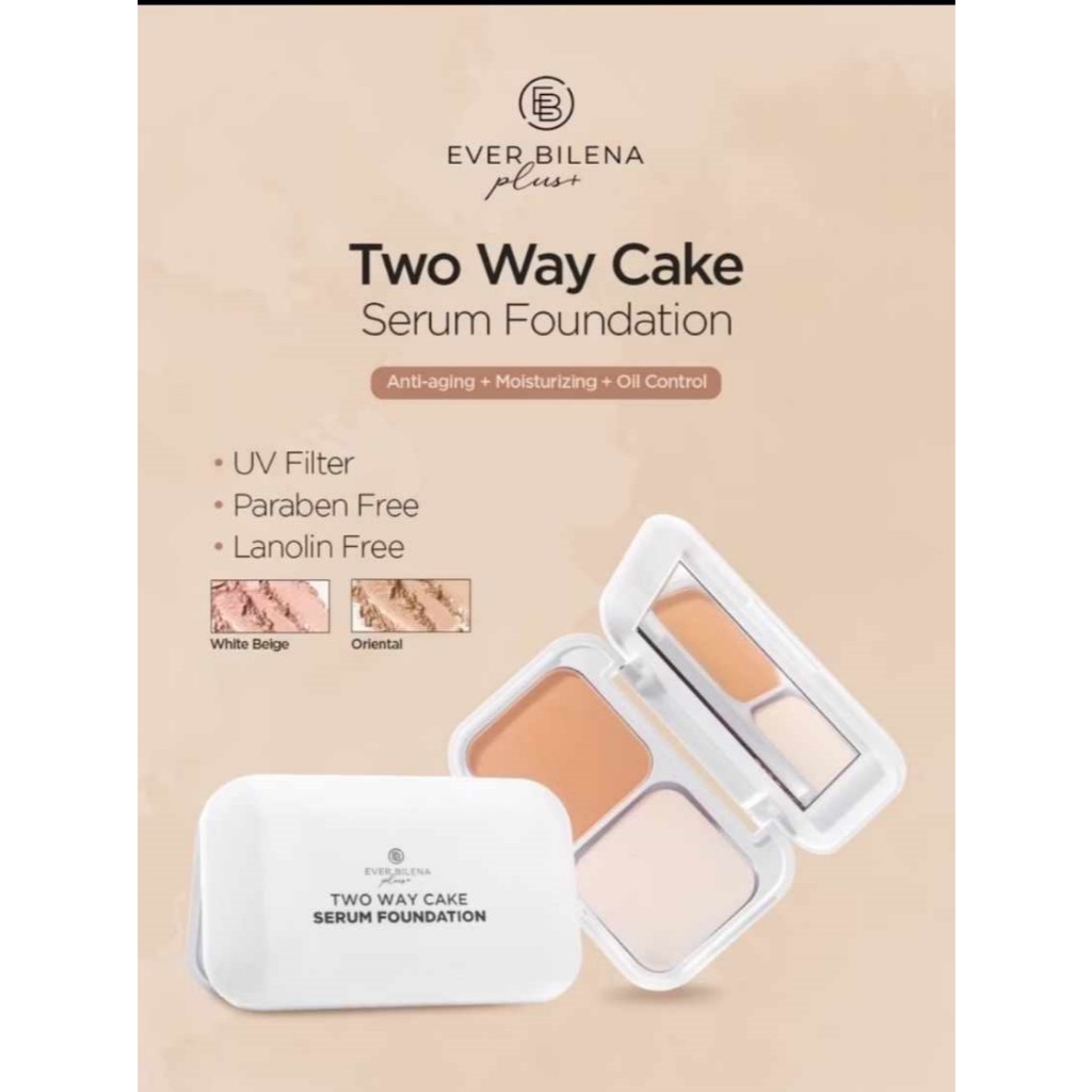 EVER BILENA PLUS TWO WAY CAKE SERUM FOUNDATION | Shopee Philippines