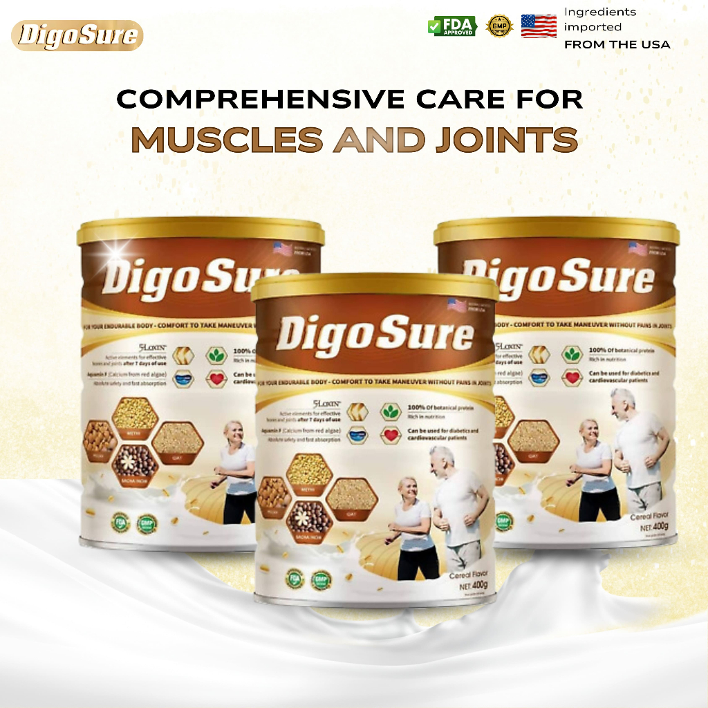 Combo 3 Cans Digosure Milk Original 400g For Bone And Joint Pain, Knee ...