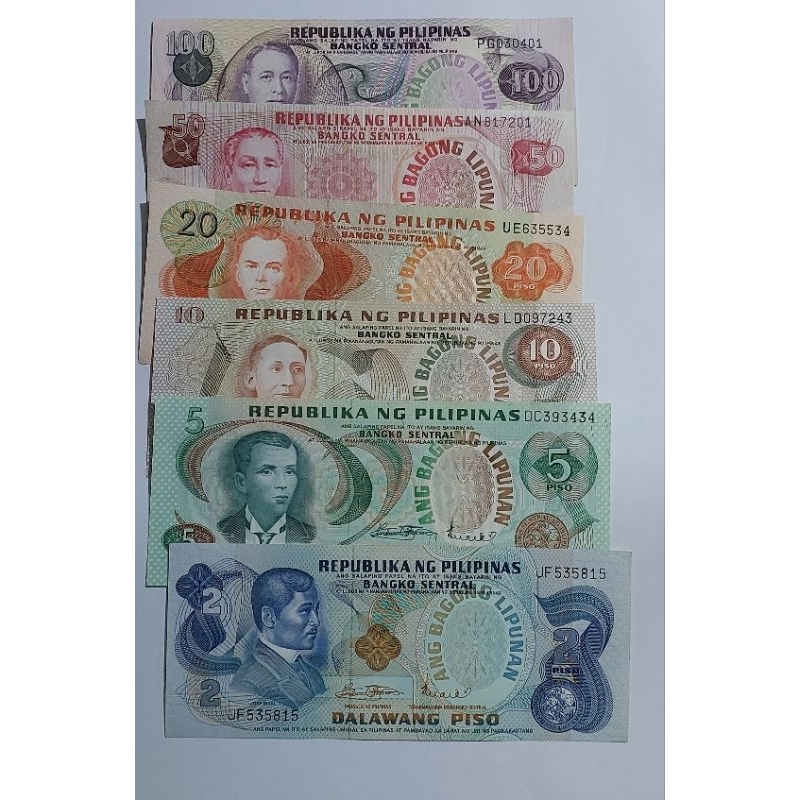 DEMONETIZED: ABL SERIES SET( UNCIRCULATED EXCEPT SA 100piso) | Shopee ...