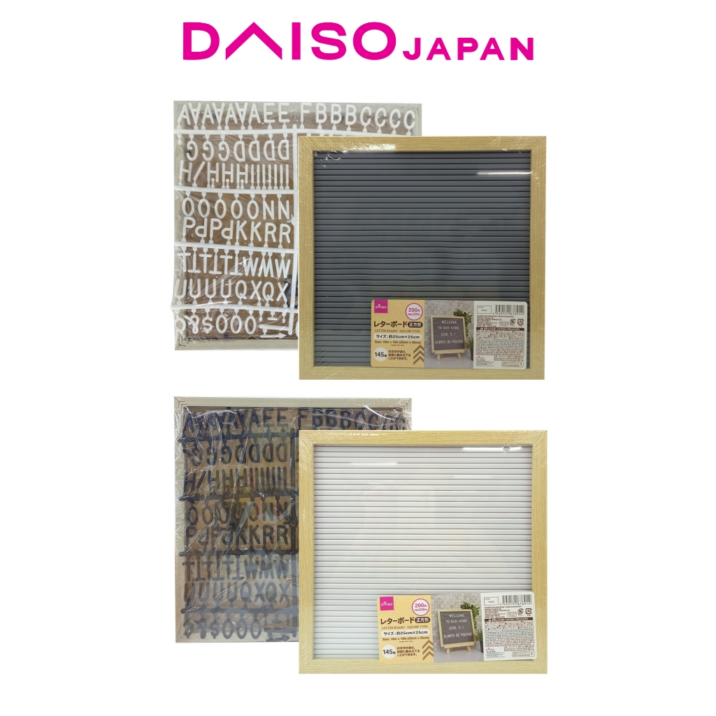 Daiso Square Type Letter Board | Shopee Philippines