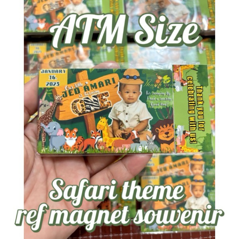 “SAFARI” THEME REF MAGNET FOR BIRTHDAY AND BAPTISM SOUVENIR | Shopee ...