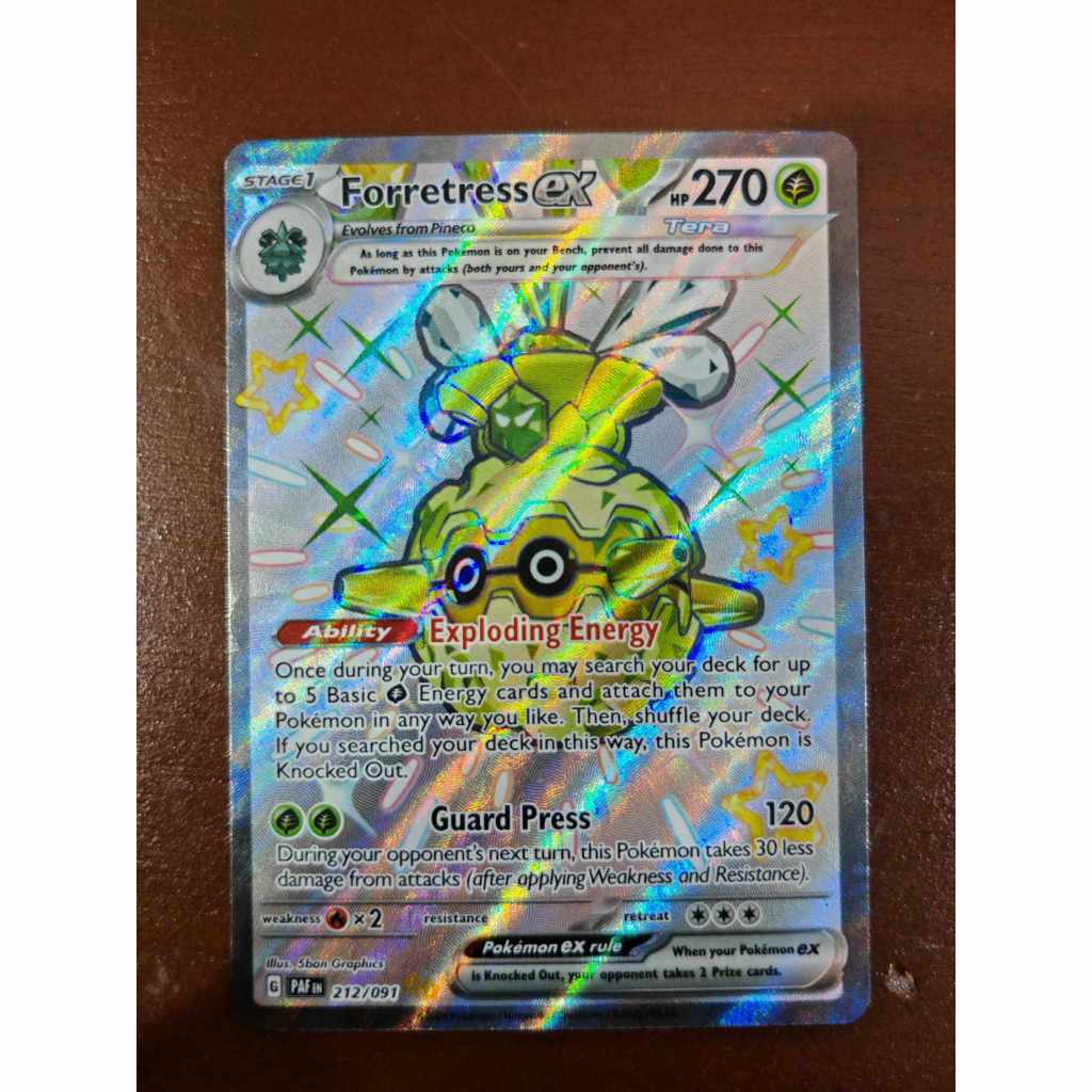 Forretress ex - 212/091 - Shiny Ultra Rare Scarlet & Violet: Paldean ...