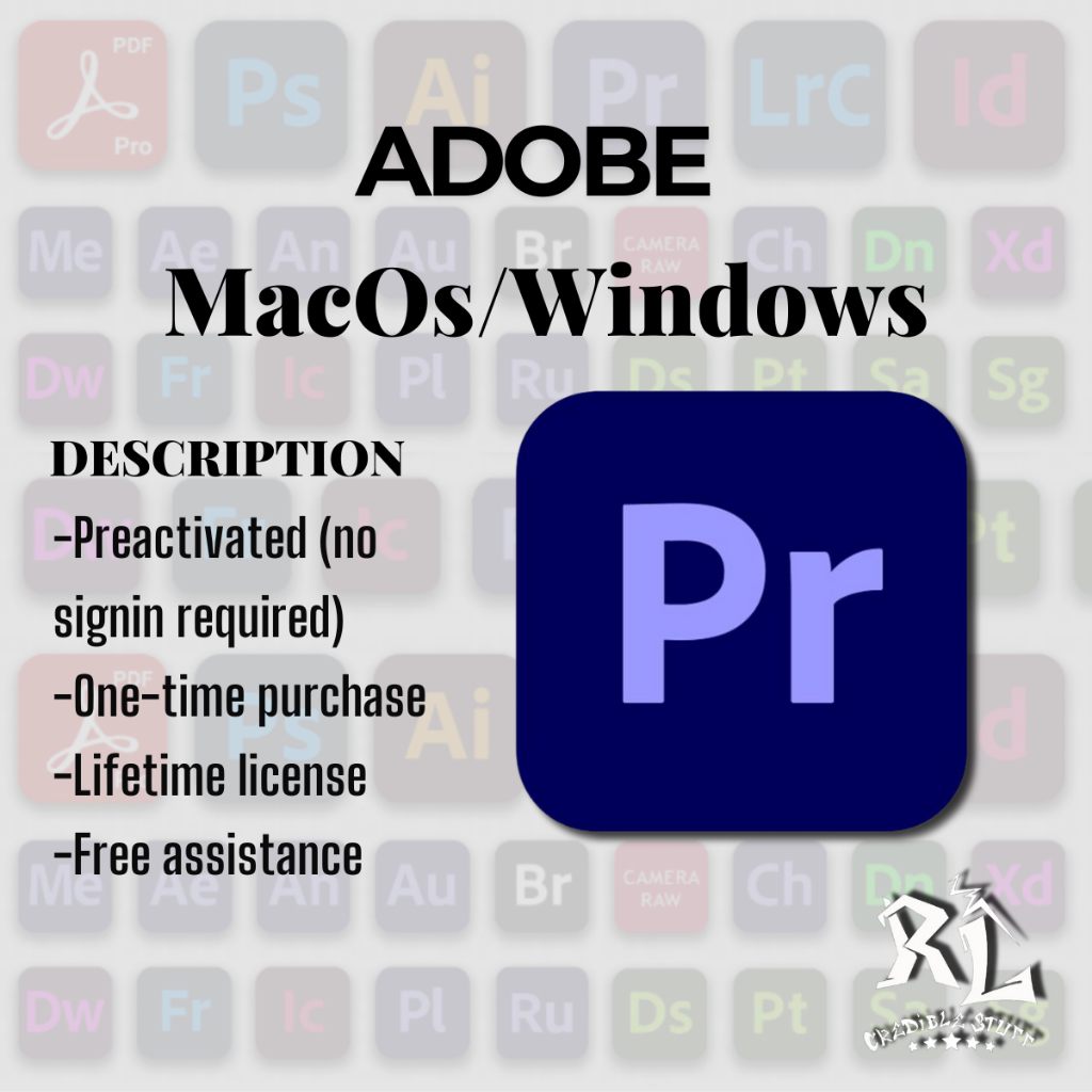 [Lifetime]Ad0be PR for Windows and MacOS Pre activated | Shopee Philippines
