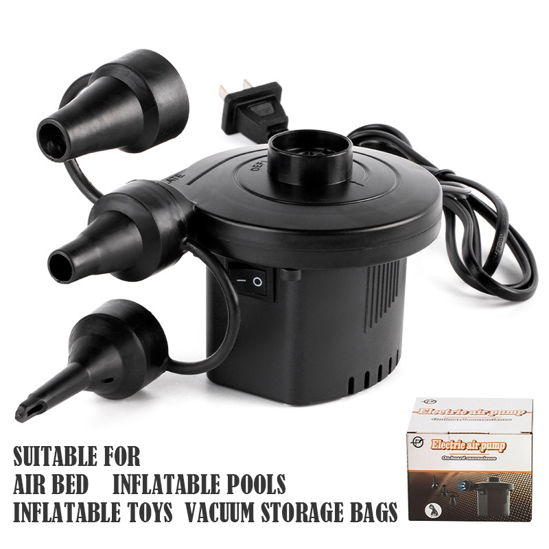 Electric Air Pump Home Inflate Deflate for Air Mattress Swimming Pool ...