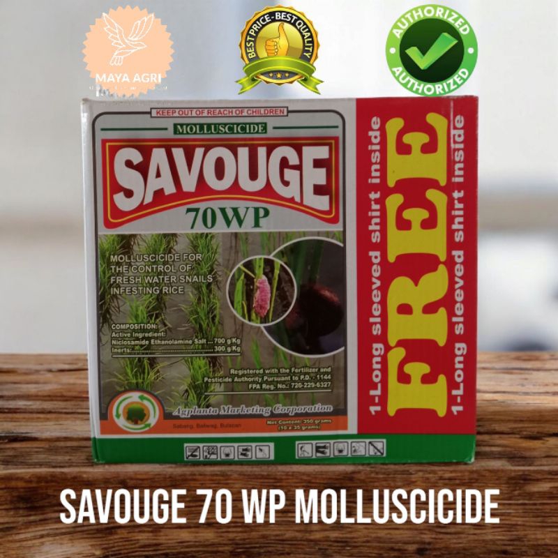 PANGKUHOL Savouge Molluscicide 70WP 35G X 10 for 1 hectare with free ...