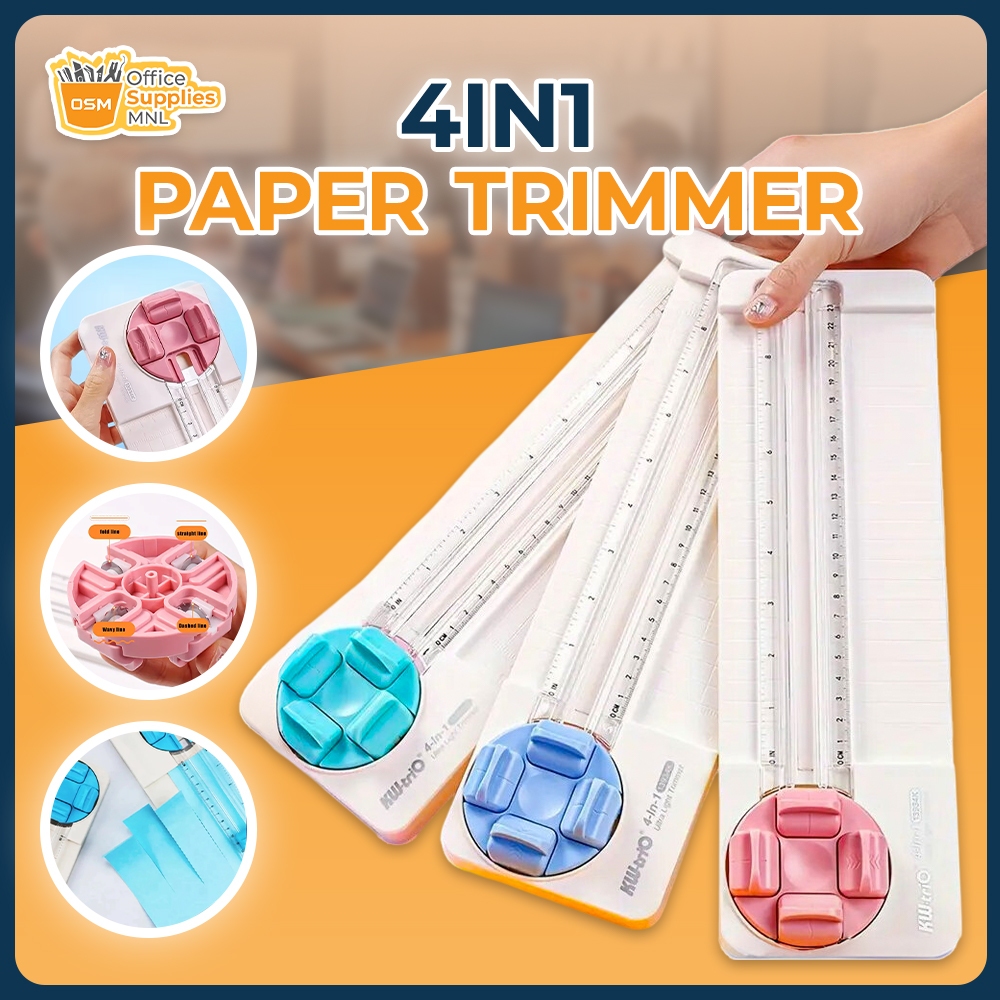 4in1 Multifunctional Paper Trimmer Paper Cutter Folded Dotted Line Wavy ...