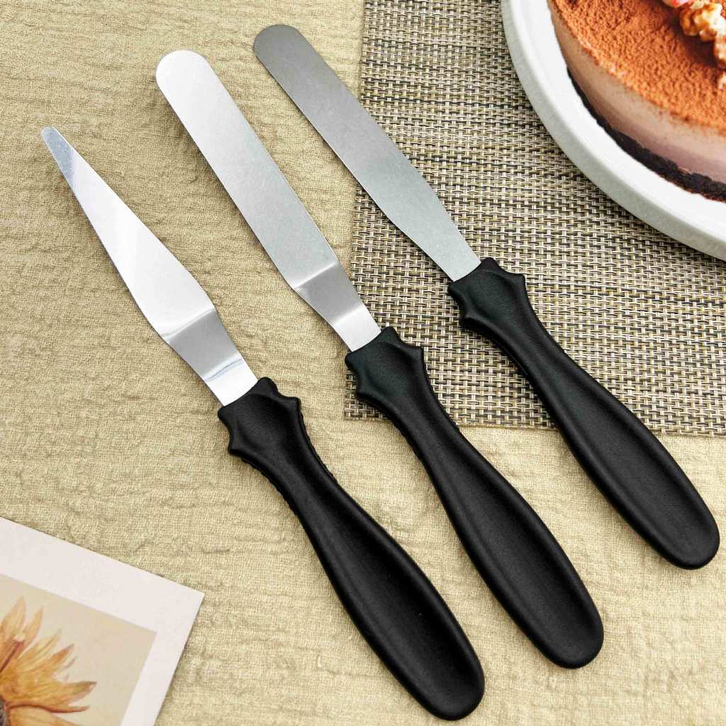 Stainless steel cake remover knife baking diy cheese butter spatula set ...