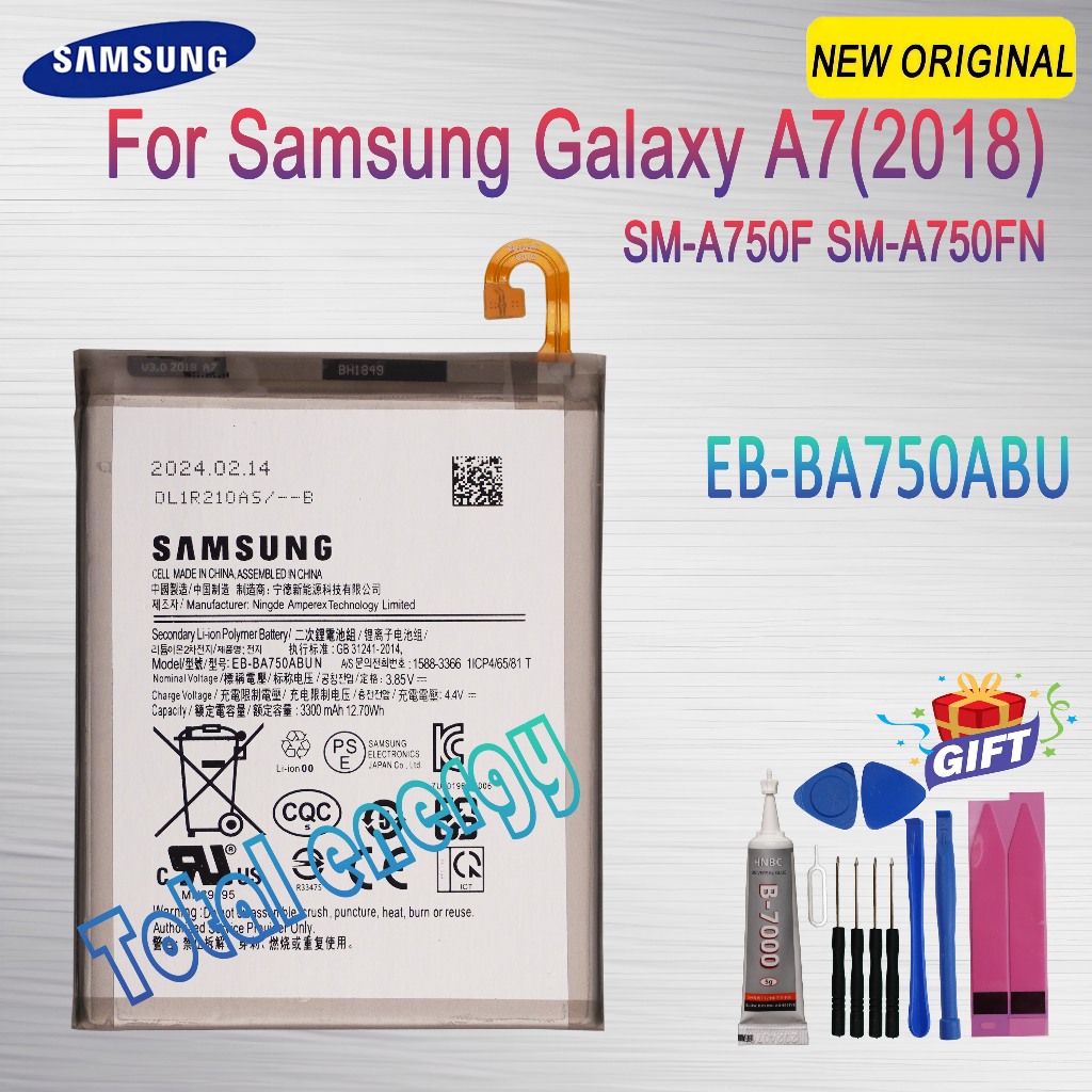 EB-BA750ABU 3300mAh Battery For Samsung Galaxy A7(2018) SM-A750F SM-A750FN Replacement Batteries ...