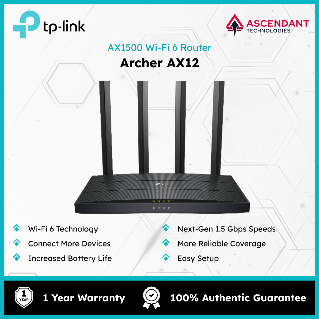 TP-Link Archer AX12 | AX1500 Wi-Fi 6 Router | Next-Gen 1.5 Gbps Speeds ...