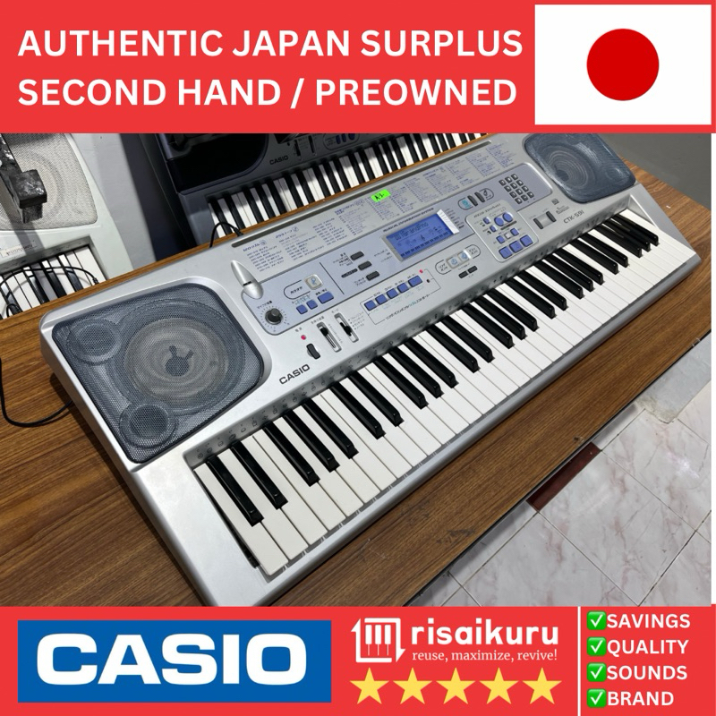 Casio CTK-591 Touch Response Piano Keyboard Organ 61 Keys Japan Surplus ...