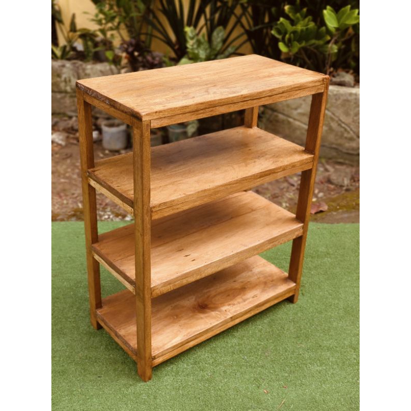CUSTOMIZED 4 LAYER SHELVES 60X30X75CM WOODEN SHELVINGS | Shopee Philippines