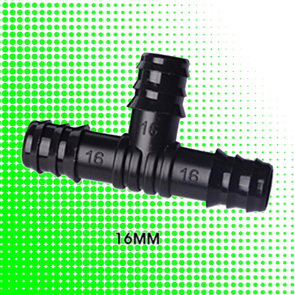 16MM Tee Connector / Joiner / tee Joint Irrigation Tubing Water Pipe ...
