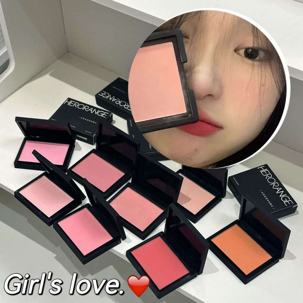 NEW Herorange Light transparent monochrome powder blusher | Shopee ...