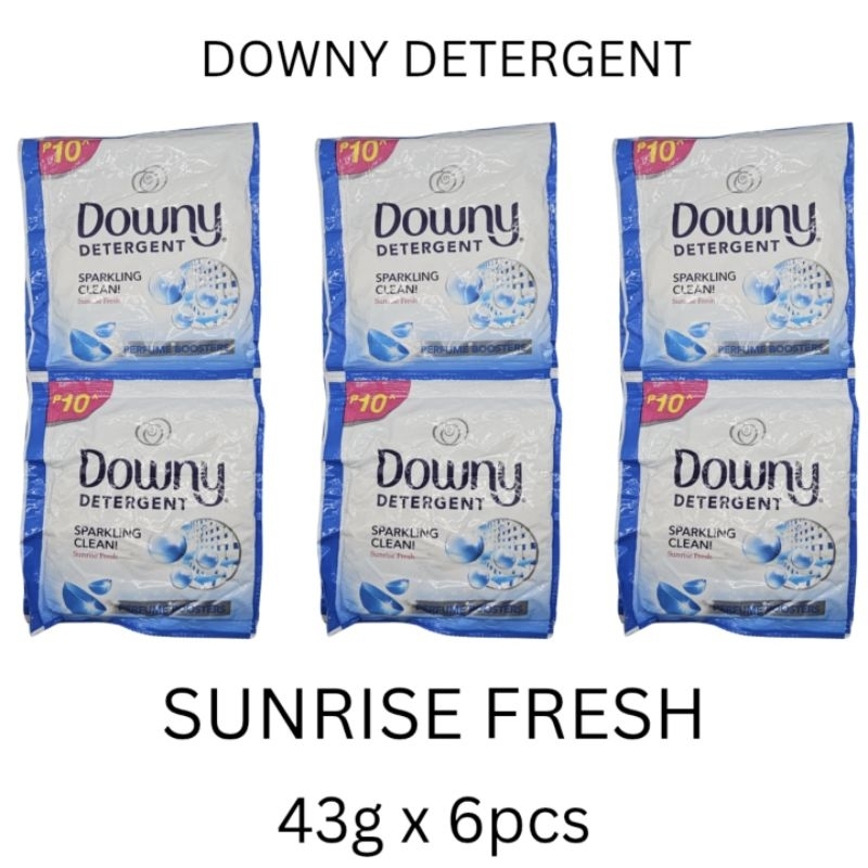 Downy Detergent | Sunrise Fresh | 43g x 6 pcs | Shopee Philippines