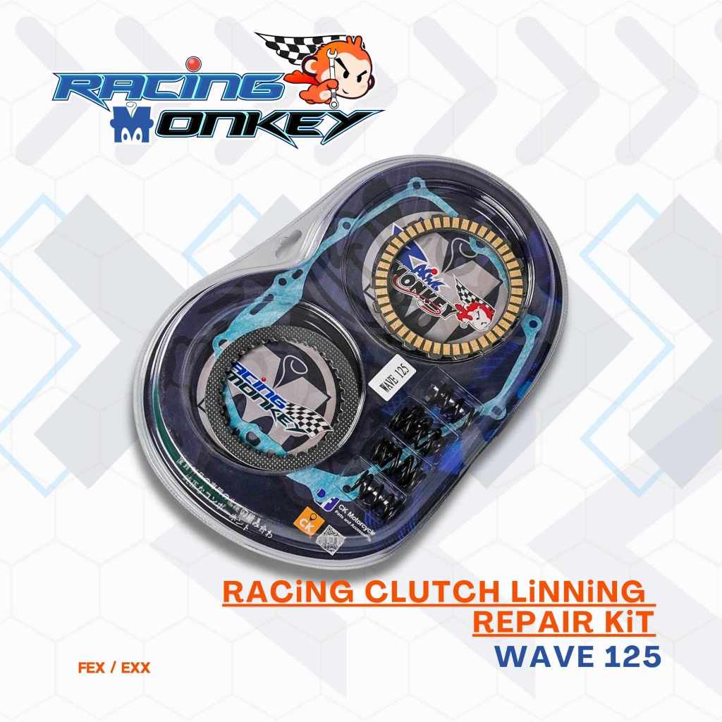 Racing Monkey Racing Clutch lining w/ Spring & Gasket RAIDER 150 Carb ...