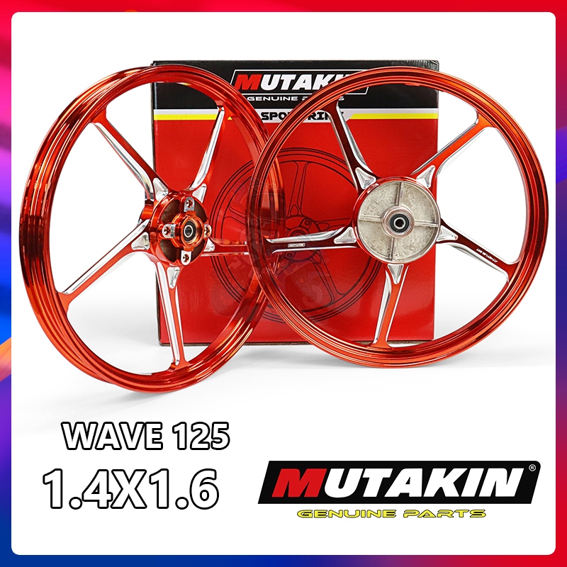 Orange WAVE 125 Refit Front 4 Holes Rear Drum MUTAKIN CNC Mags | Shopee ...