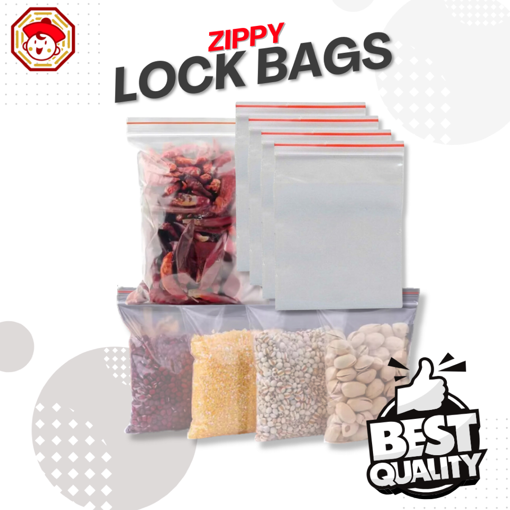 Zippy Lock Bag 100pcs Zip Durable and Food Grade | Shopee Philippines