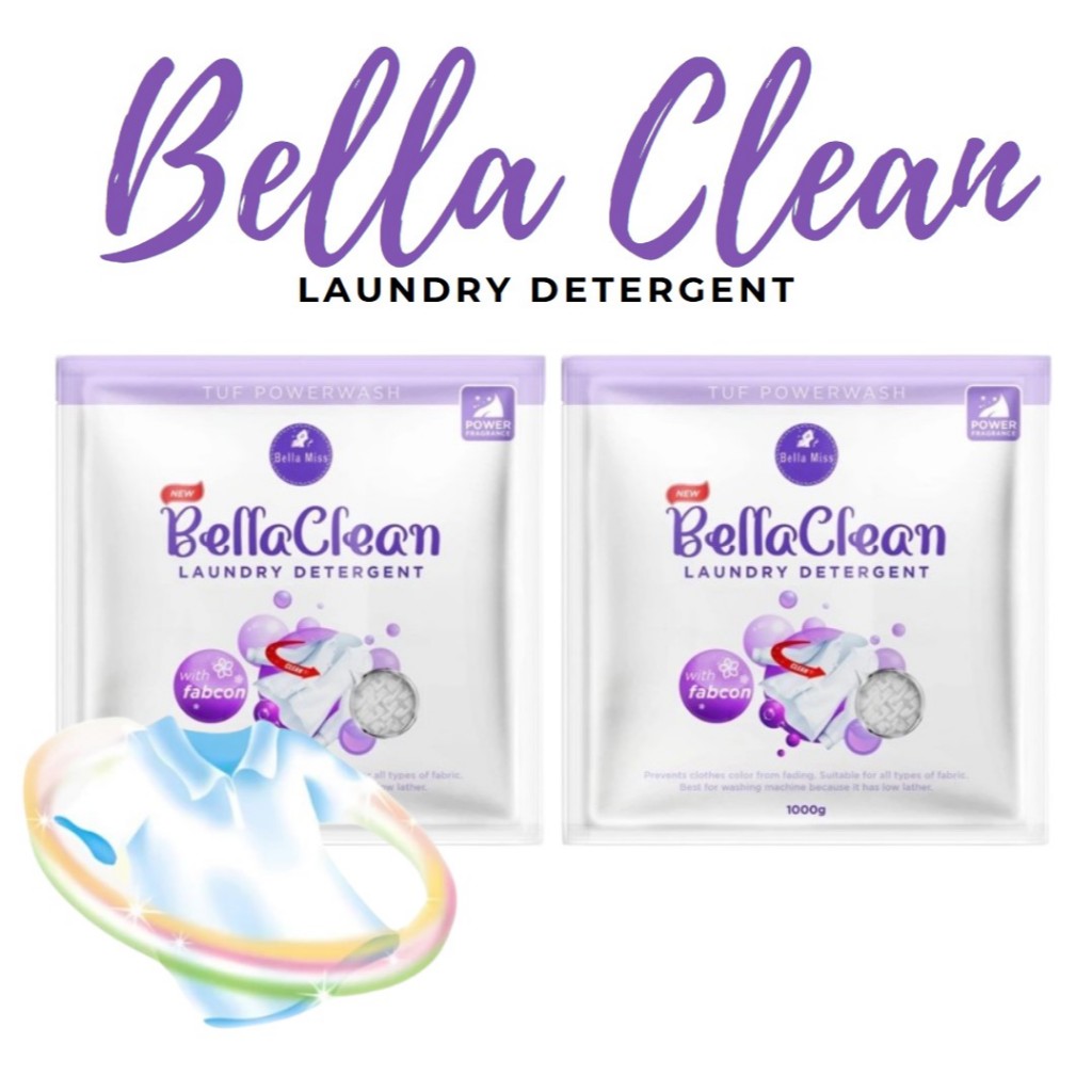 Bella Clean Laundry Detergent with Fabcon 1000g | Shopee Philippines