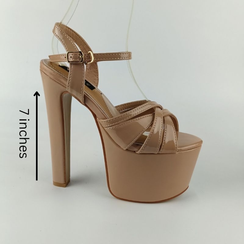 COMFY & STYLIST KOREAN HEELED SANDALS FOR PAGEANTS & PARTIES 7inches ...