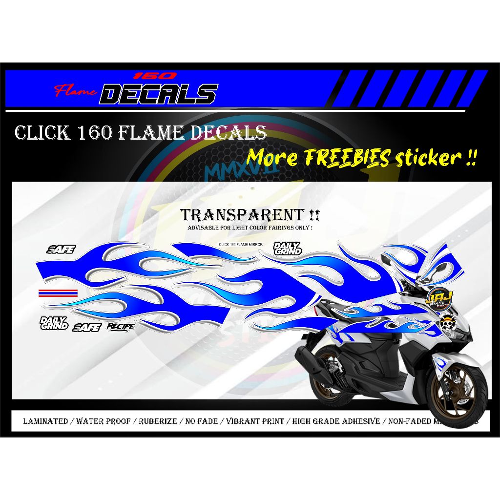 Honda Click 160 Decals-High Quality Sticker | Shopee Philippines