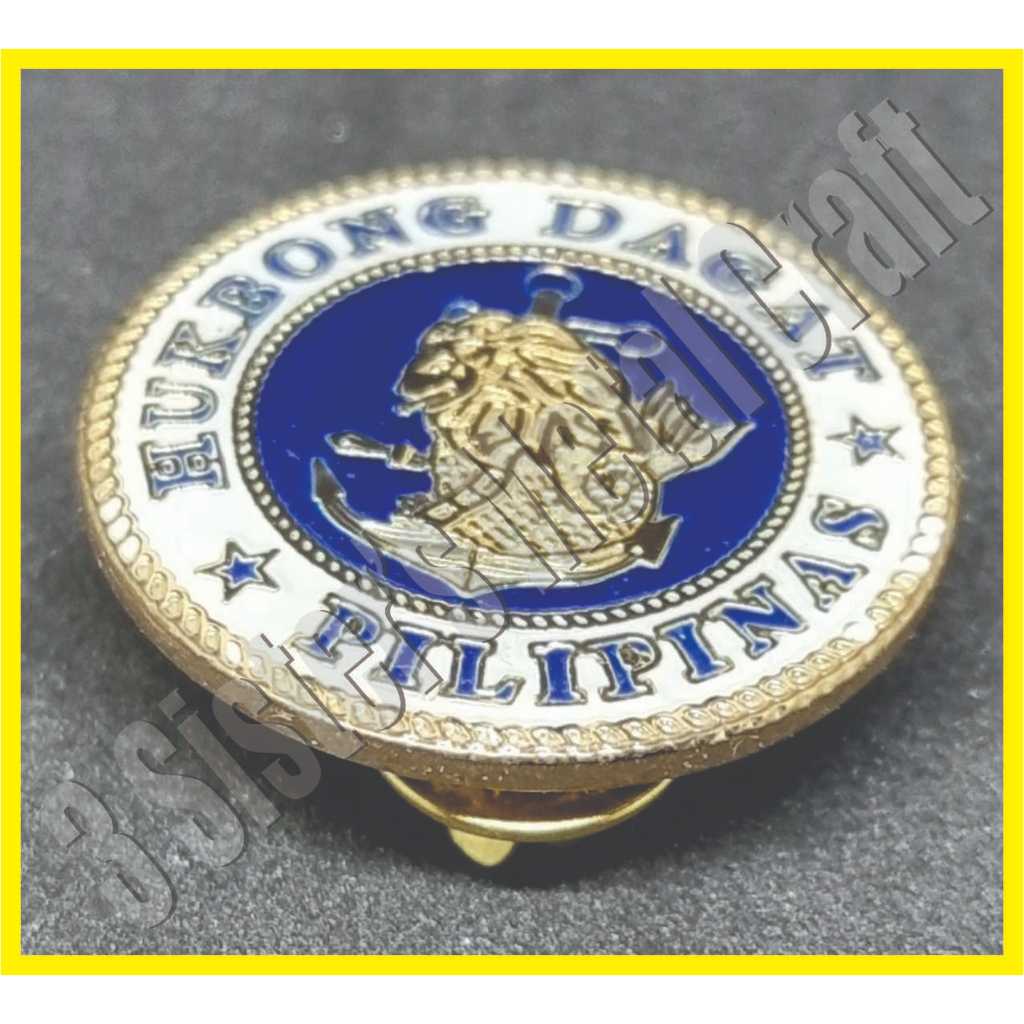 School Pin, HDP collar pin, laminated, molder type, 3cm diameter by 2mm ...