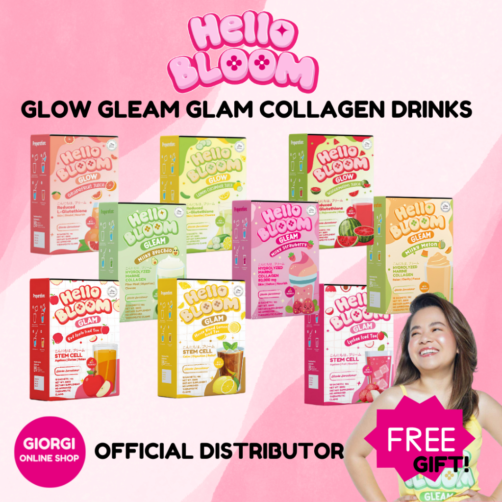 HELLO BLOOM Glow Gleam Glam Collagen Drinks by Kiray Celis | Shopee Philippines