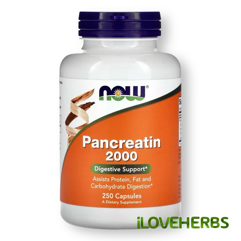 NOW Foods, Pancreatin 10x 250 Capsules | Expiry date 05 2027 | Shopee ...