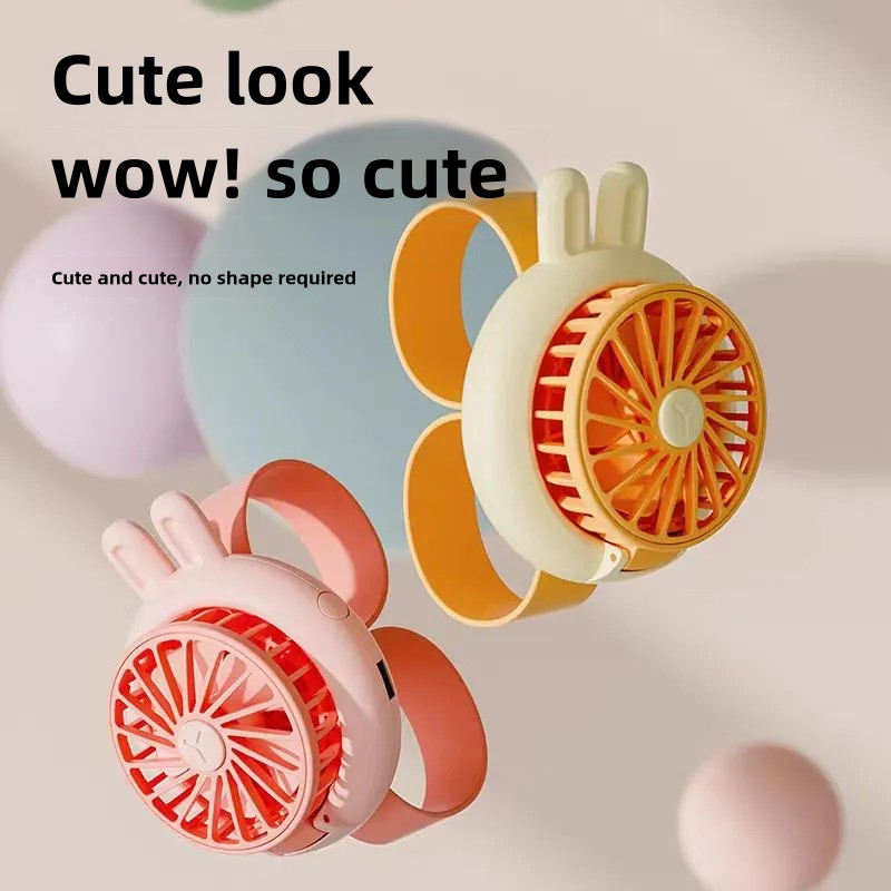 Portable Watch Fan Mini usb Electric Fan with Colorful Light Wrist Hand ...