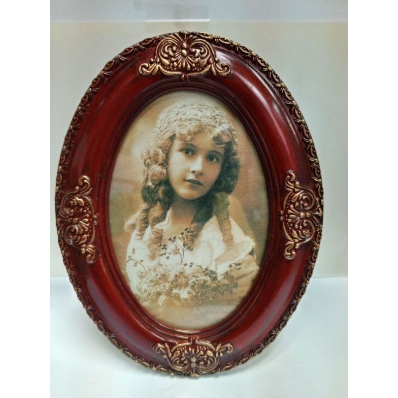 5R Oval Photo frame antique style | Shopee Philippines
