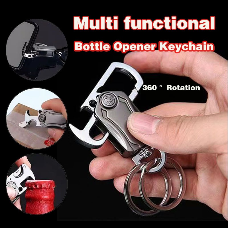 Multifunctional Heavy Duty Keychain Cool Keychain 360 Degree Bearing ...