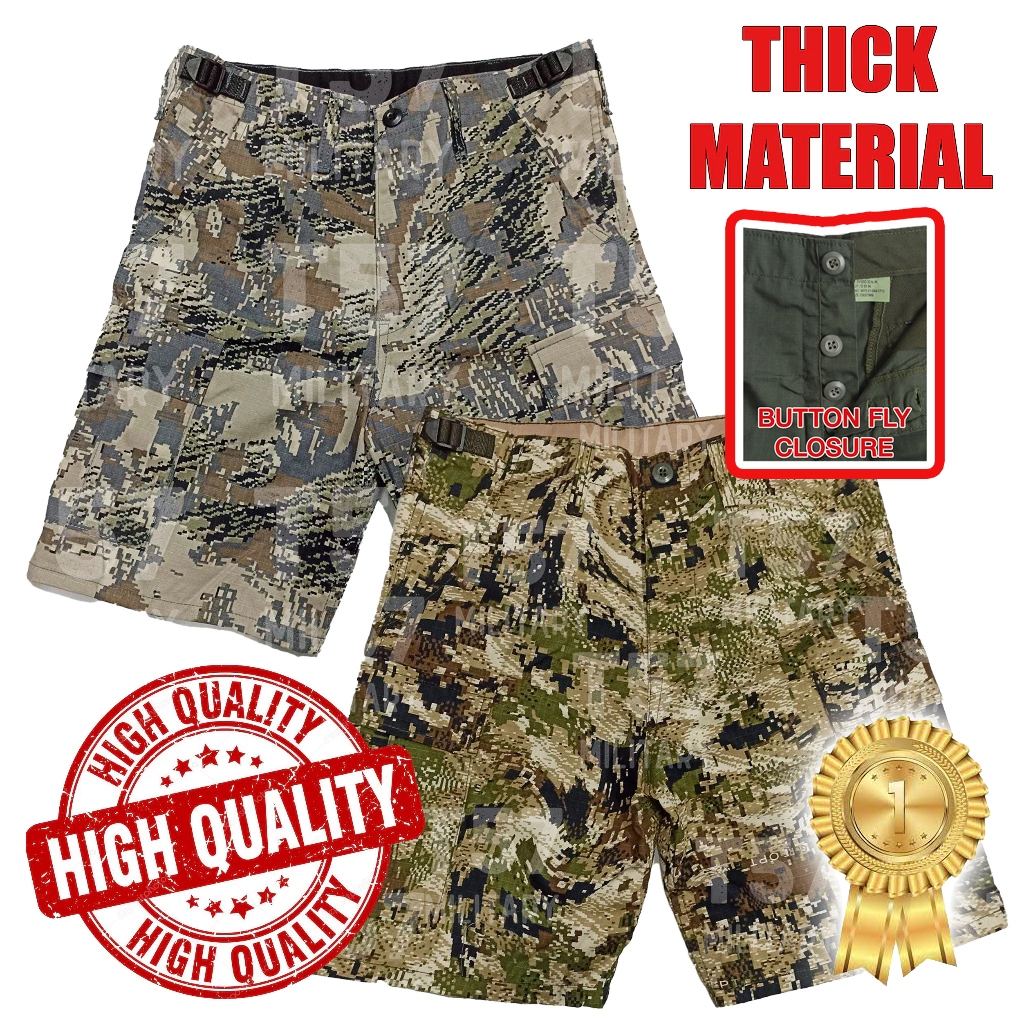 6 Pocket Shorts High Quality Thick Material (Optic Camou Pattern ...