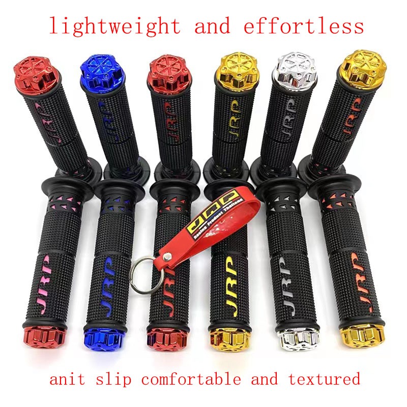 JRP Motorcycle Handle Grip Rubber Handle Grip Aluminum Alloy Handle ...