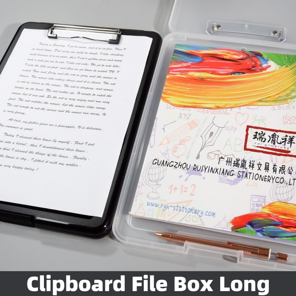 2 In 1 Clipboard File Case Document Organizer Long Bond Paper Organizer ...