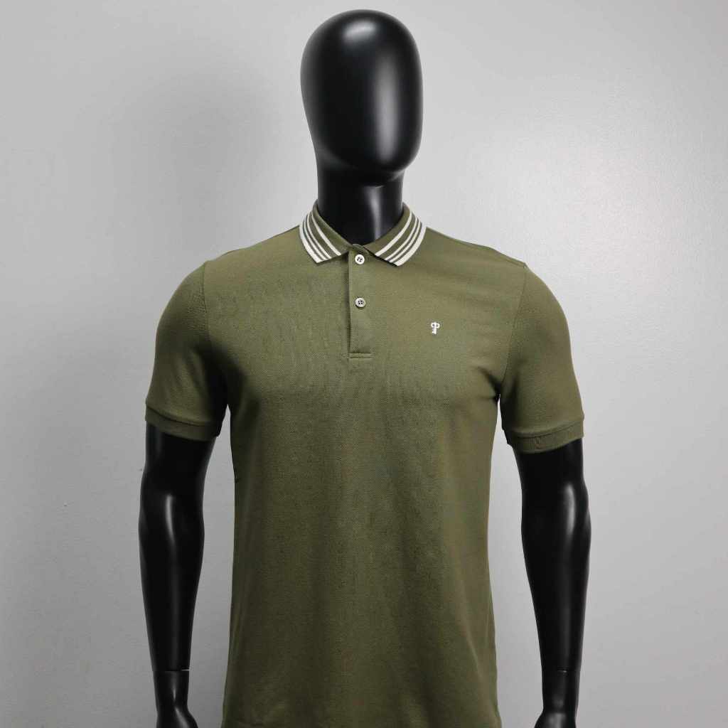 COLLEZIONE C2 Regular FIT 24MT1K034 IGUANA Pique Polo Shirt Wear Men ...