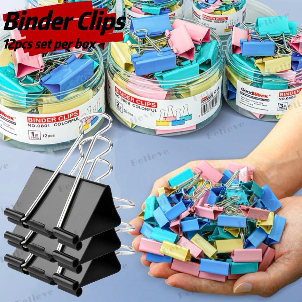 Binder clip school supplies big paper clip heavy duty long tail binder ...