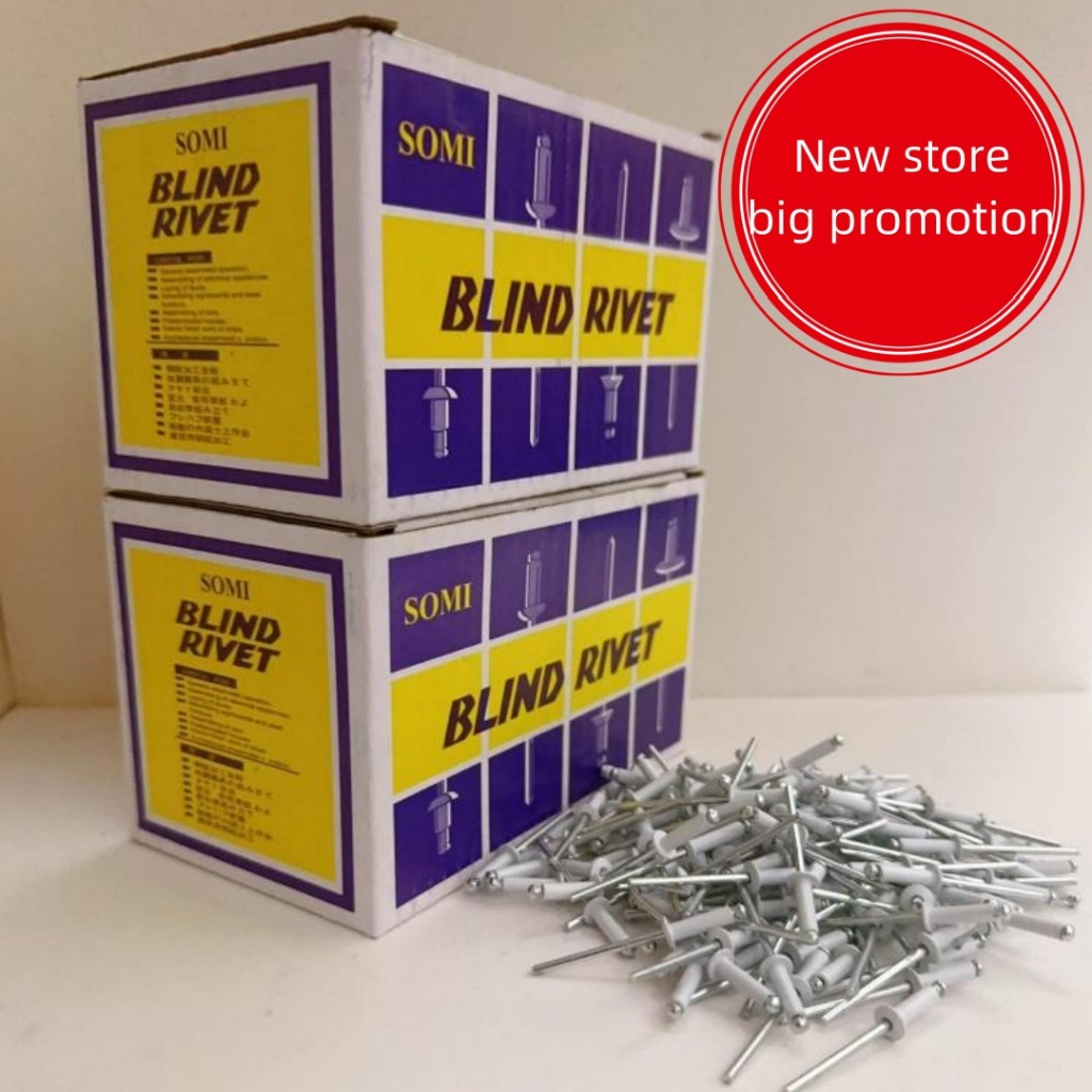 Blind Rivets Each box - hot selling low-priced rivets/silver | Shopee ...
