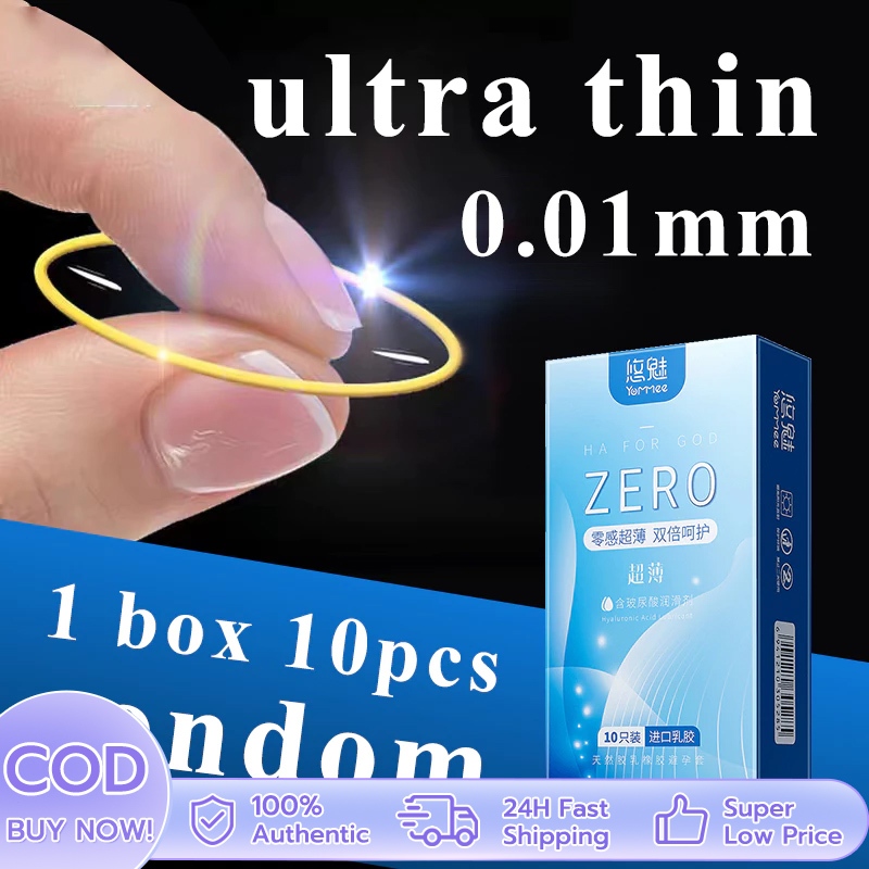 10 pcs 0.01 super thin condom ultra thin 52mm mid size with lubricant ...