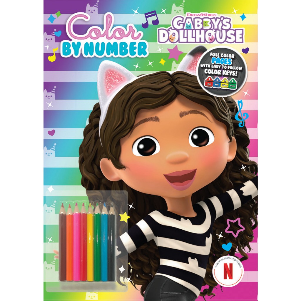 GABBY'S DOLLHOUSE COLOR BY NUMBER | Shopee Philippines